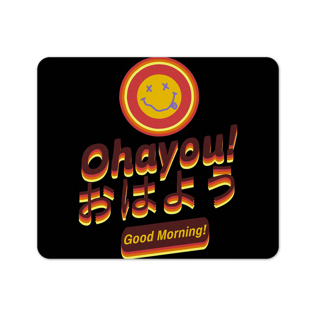 Anime Phrase Good Vibes In Japanes Mouse Pad - Mousepad | Nurd Tyme ...