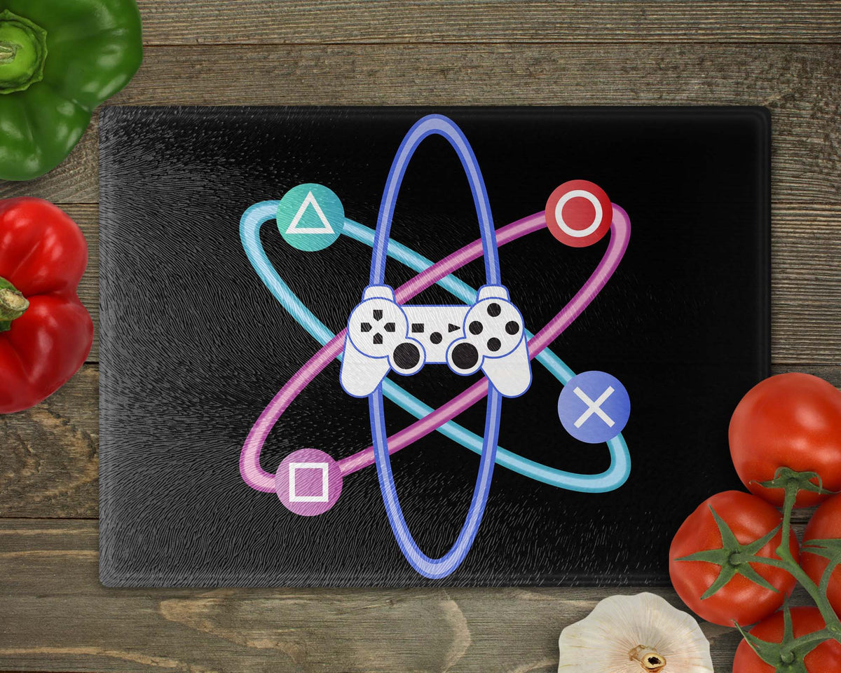 Atomic Gamer Cutting Board - Cutting Boards | Nurd Tyme — Nurdtyme LLC