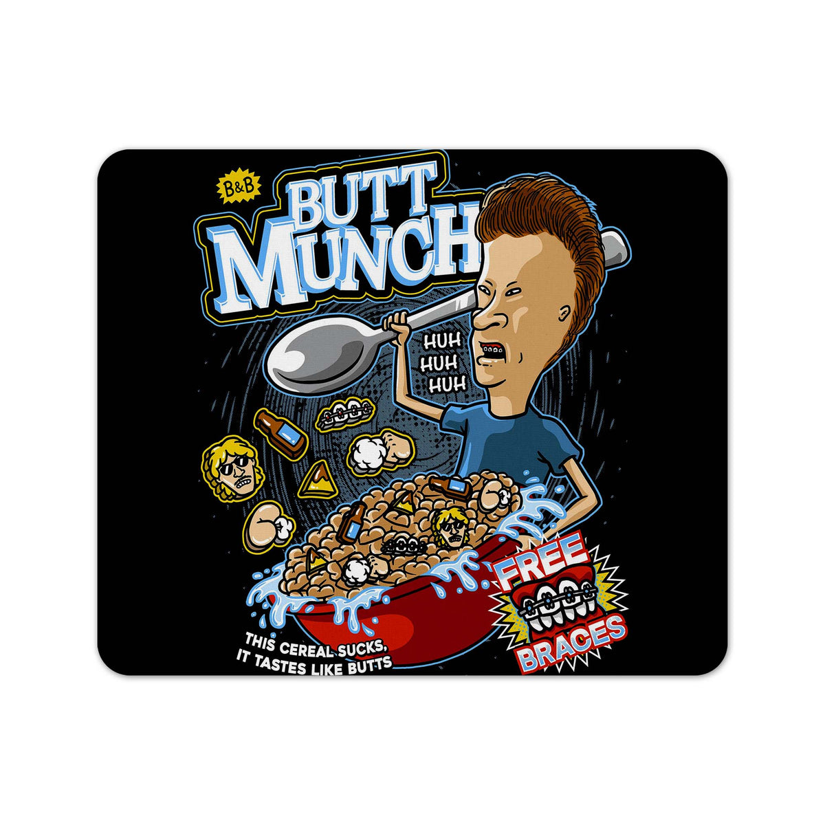 Buttmunch Cereal Mouse Pad - Mouse Pad | Nurd Tyme — Nurdtyme LLC