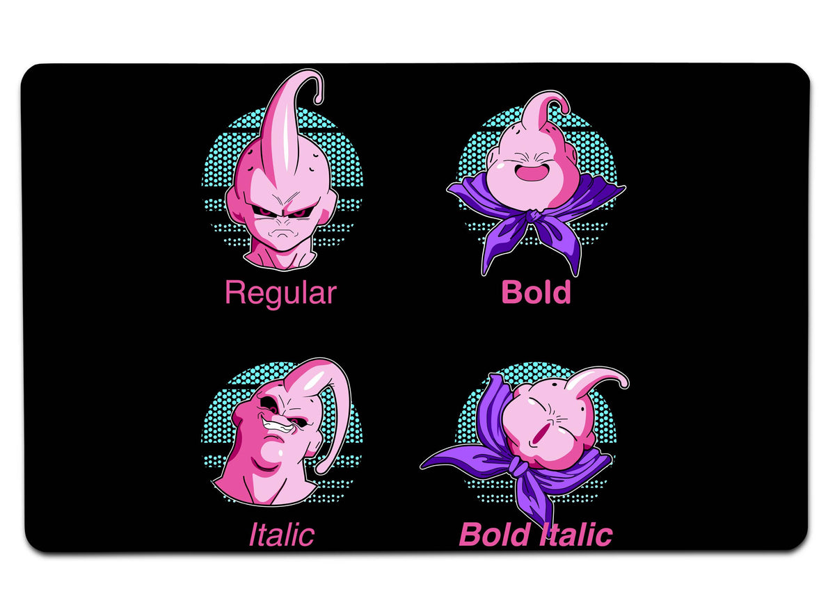 Majin Fonts Large Mouse Pad - Large Mouse Pad | Nurd Tyme — Nurdtyme LLC