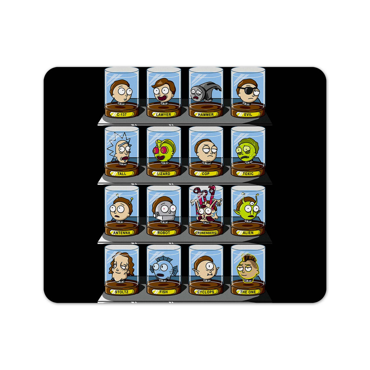 Morty Rama Mouse Pad - Mouse Pad | Nurd Tyme — Nurdtyme LLC