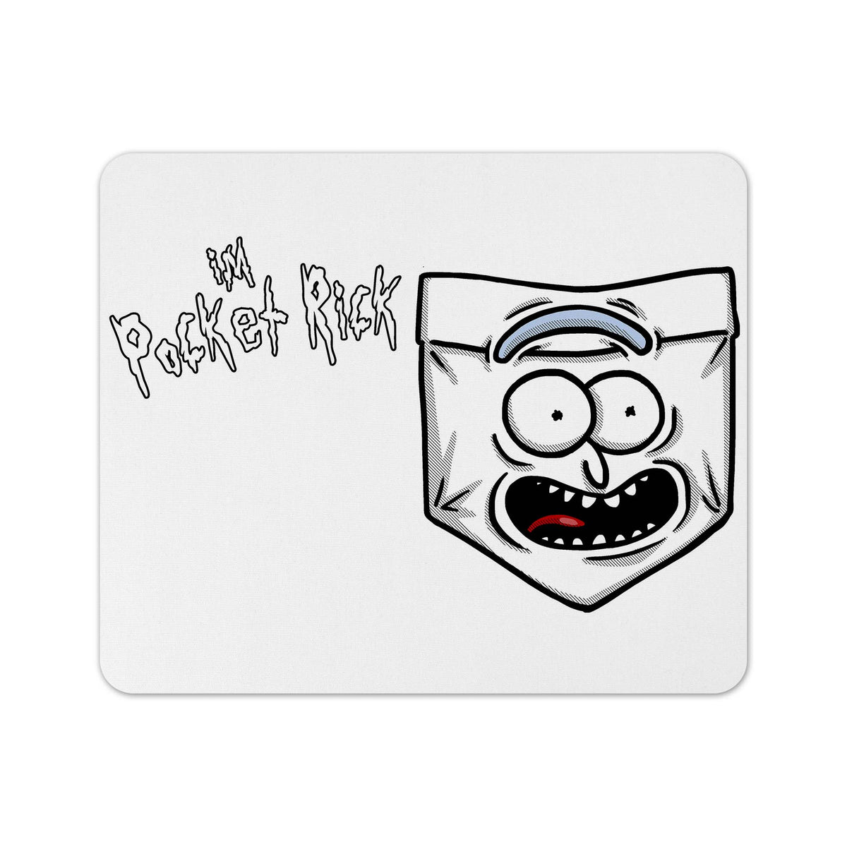 Pocket Rick Mouse Pad - Mouse Pad | Nurd Tyme — Nurdtyme LLC