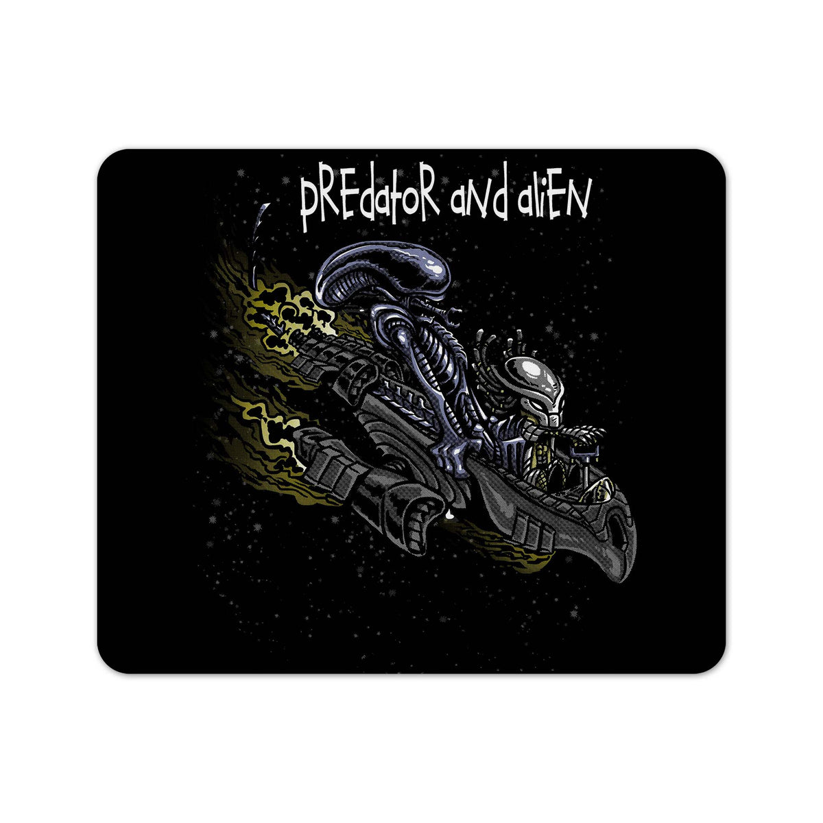 Predator And Alien Mouse Pad - Mouse Pad | Nurd Tyme — Nurdtyme LLC