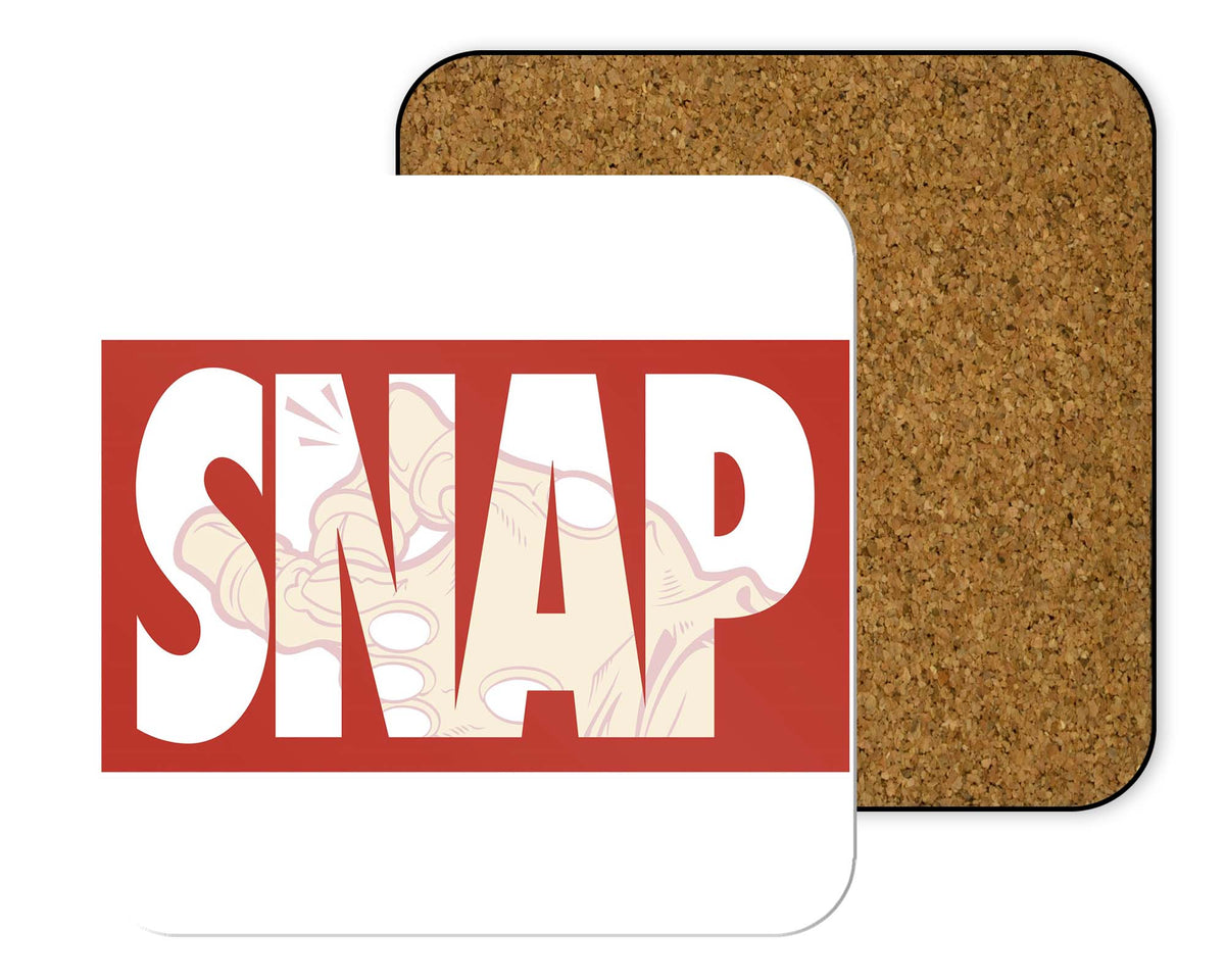Snap Red Coasters - Coasters | Nurd Tyme — Nurdtyme LLC