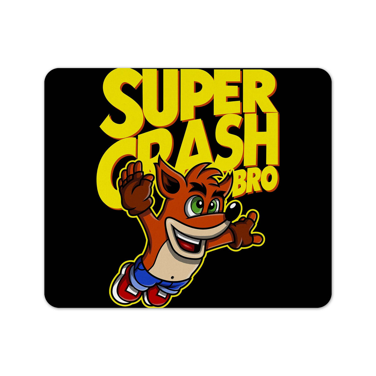 Super Crash Bros Mouse Pad - Mouse Pad | Nurd Tyme — Nurdtyme LLC