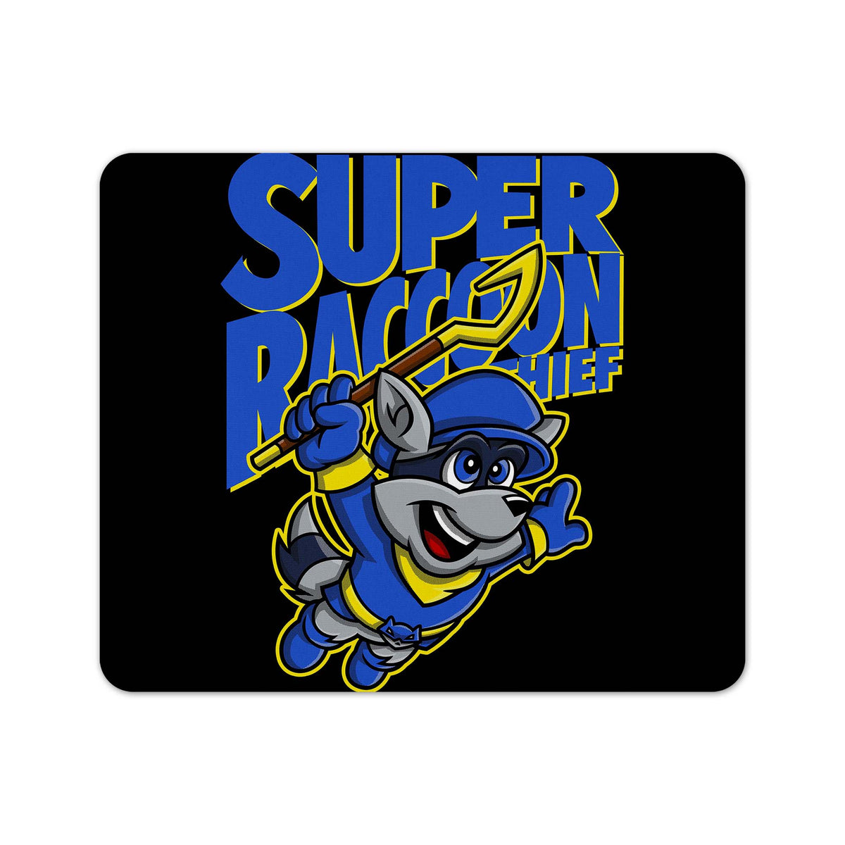 Super Racoon Thief Mouse Pad - Mouse Pad | Nurd Tyme — Nurdtyme LLC