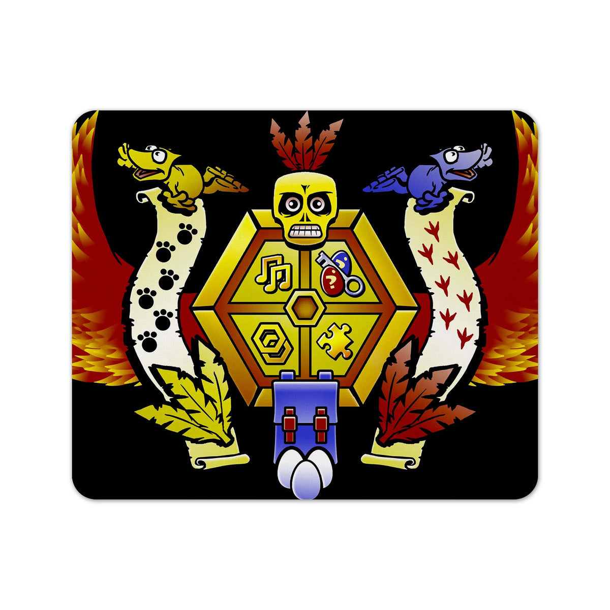 Treasure Hunters Crest Mouse Pad - Mouse Pad | Nurd Tyme — Nurdtyme LLC