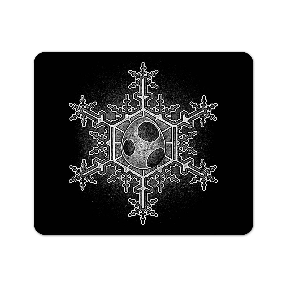 Yoshi Egg Snowflake Mouse Pad - Mouse Pad | Nurd Tyme — Nurdtyme LLC