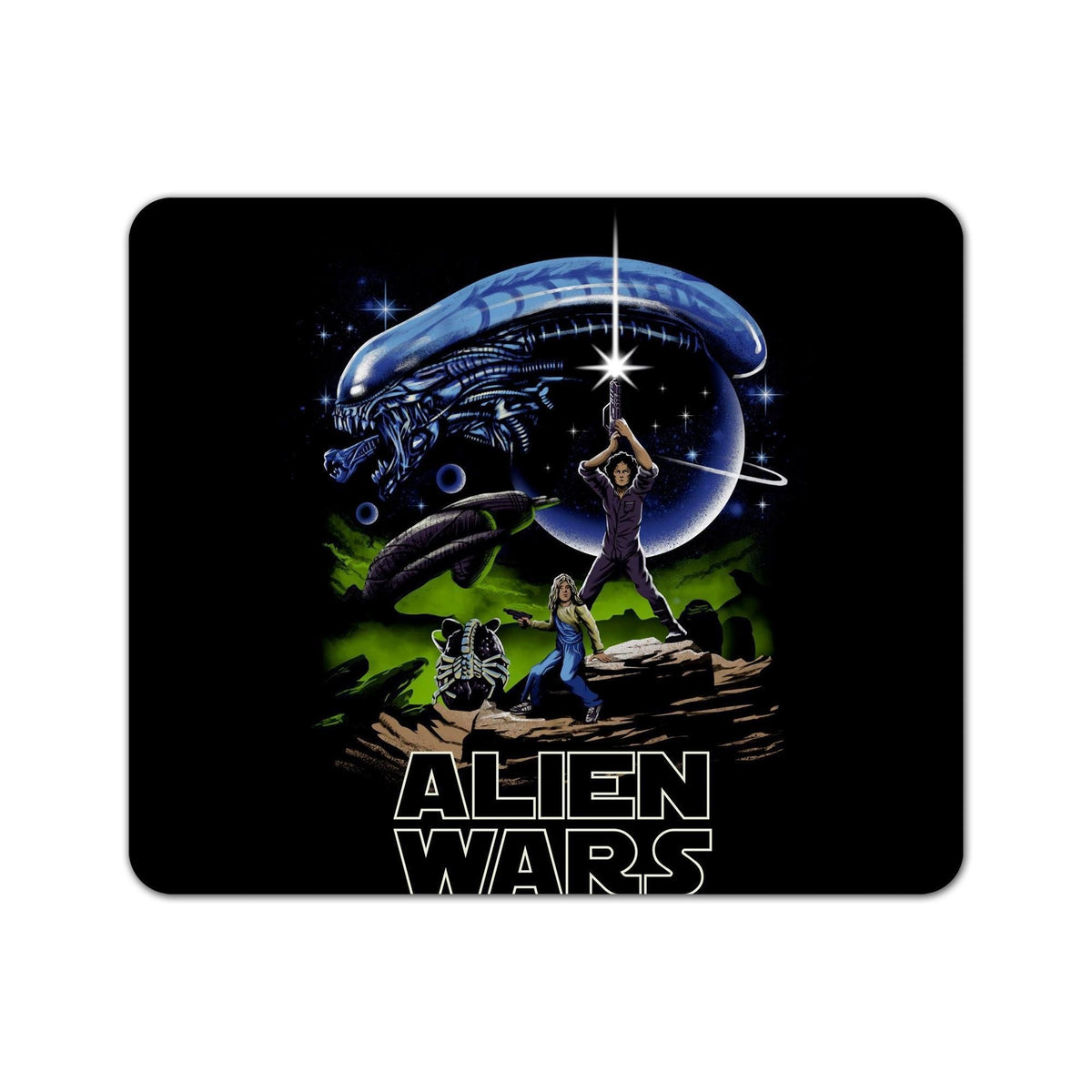 Alien Wars Mouse Pad - Mousepad | Nurd Tyme — Nurdtyme LLC