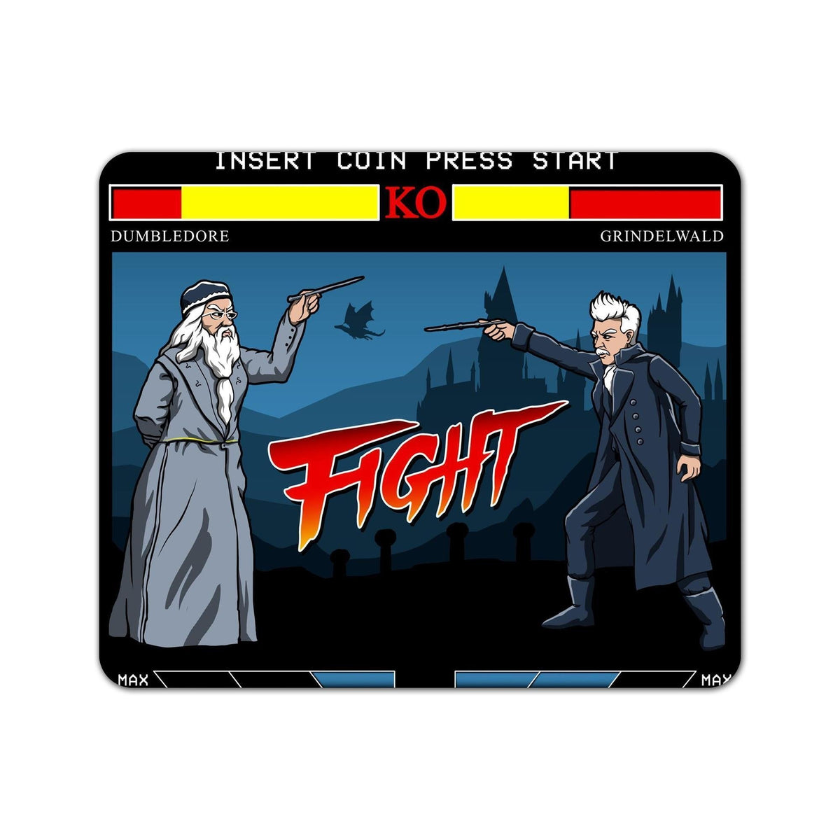 Arcade Wizard Fight Mouse Pad - Mousepad | Nurd Tyme — Nurdtyme LLC