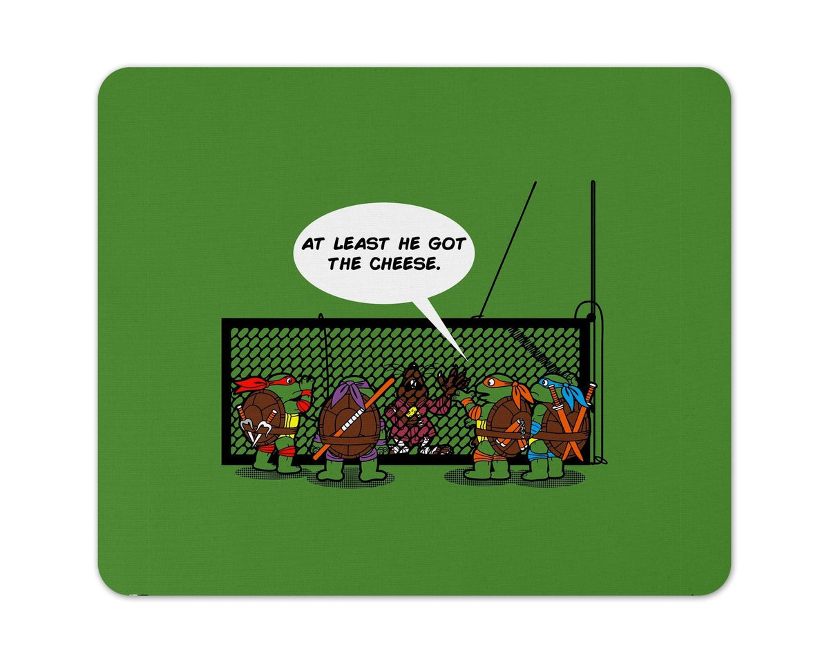 At Least He Got The Cheese Mouse Pad - Mouse Pad | Nurd Tyme — Nurdtyme LLC