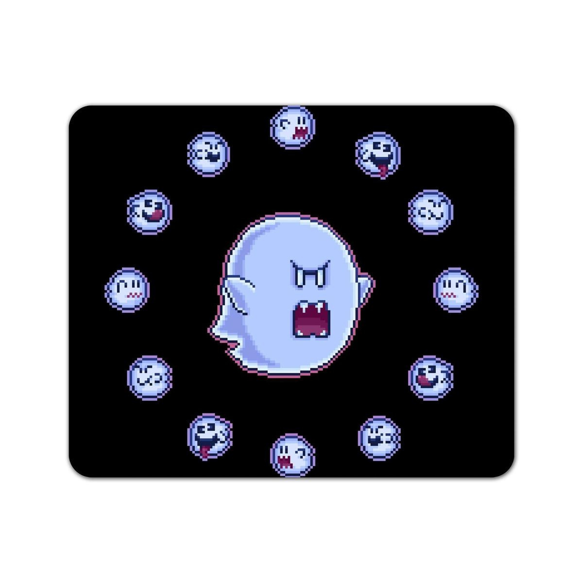 Boo Ghosts Big Sprite Mouse Pad - Mousepad | Nurd Tyme — Nurdtyme LLC