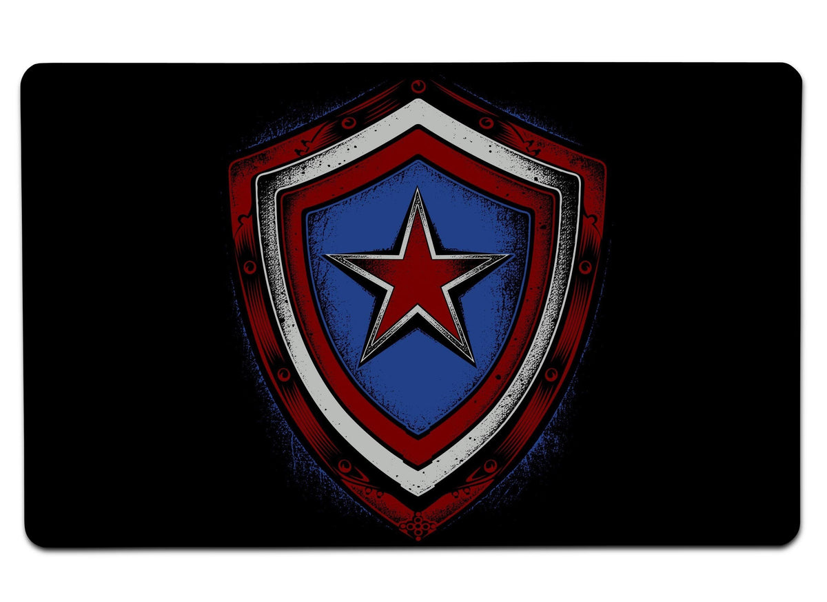 Captain Shield Large Mouse Pad - Large Mouse Pad | Nurd Tyme — Nurdtyme LLC