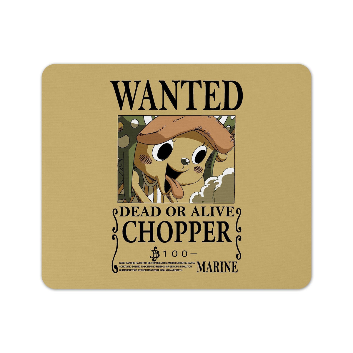 Chopper Wanted Anime Mouse Pad - Mousepad | Nurd Tyme — Nurdtyme LLC