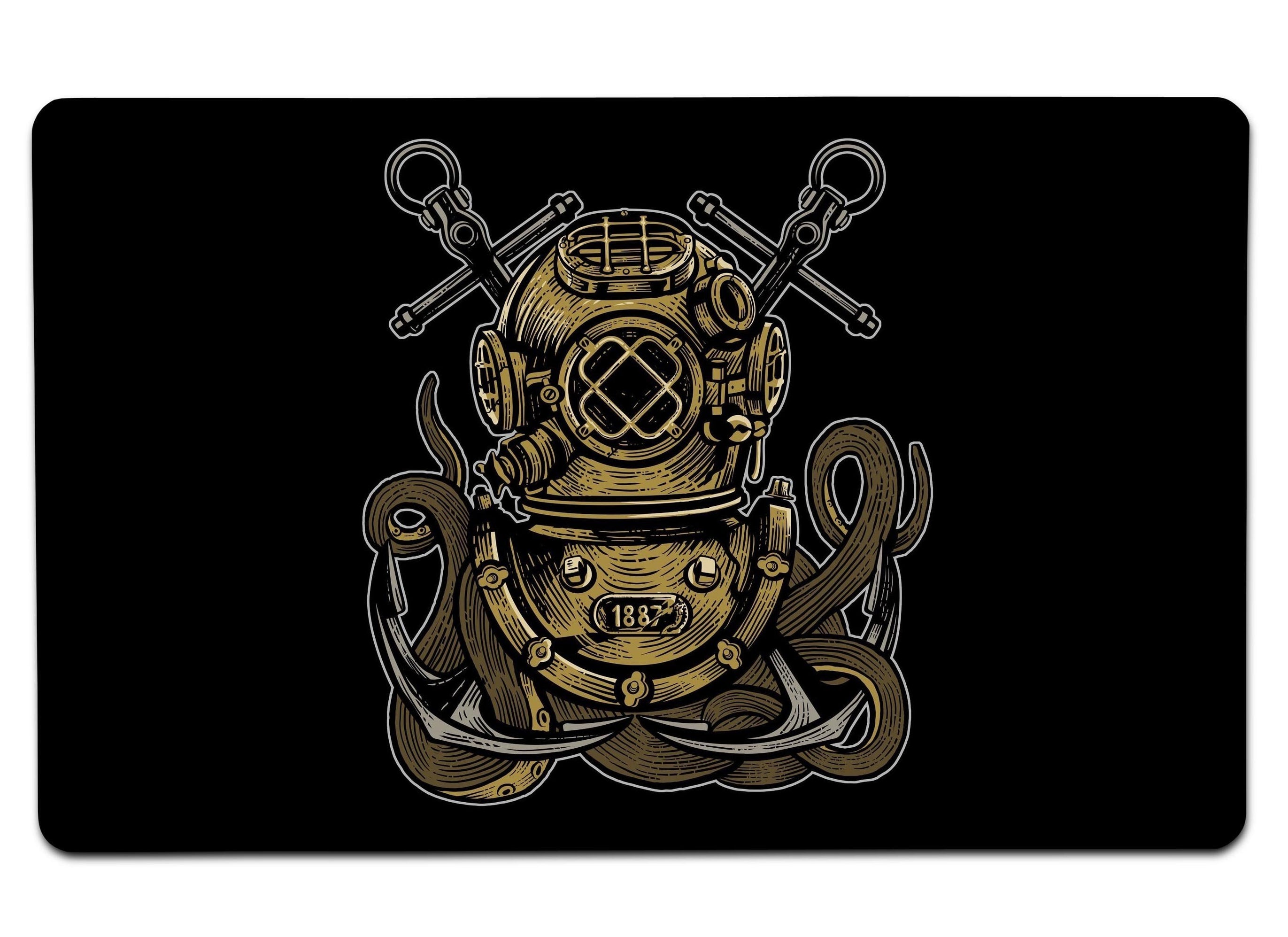 Diver Octopus Large Mouse Pad - Large Mouse Pad | Nurd Tyme — Nurdtyme LLC