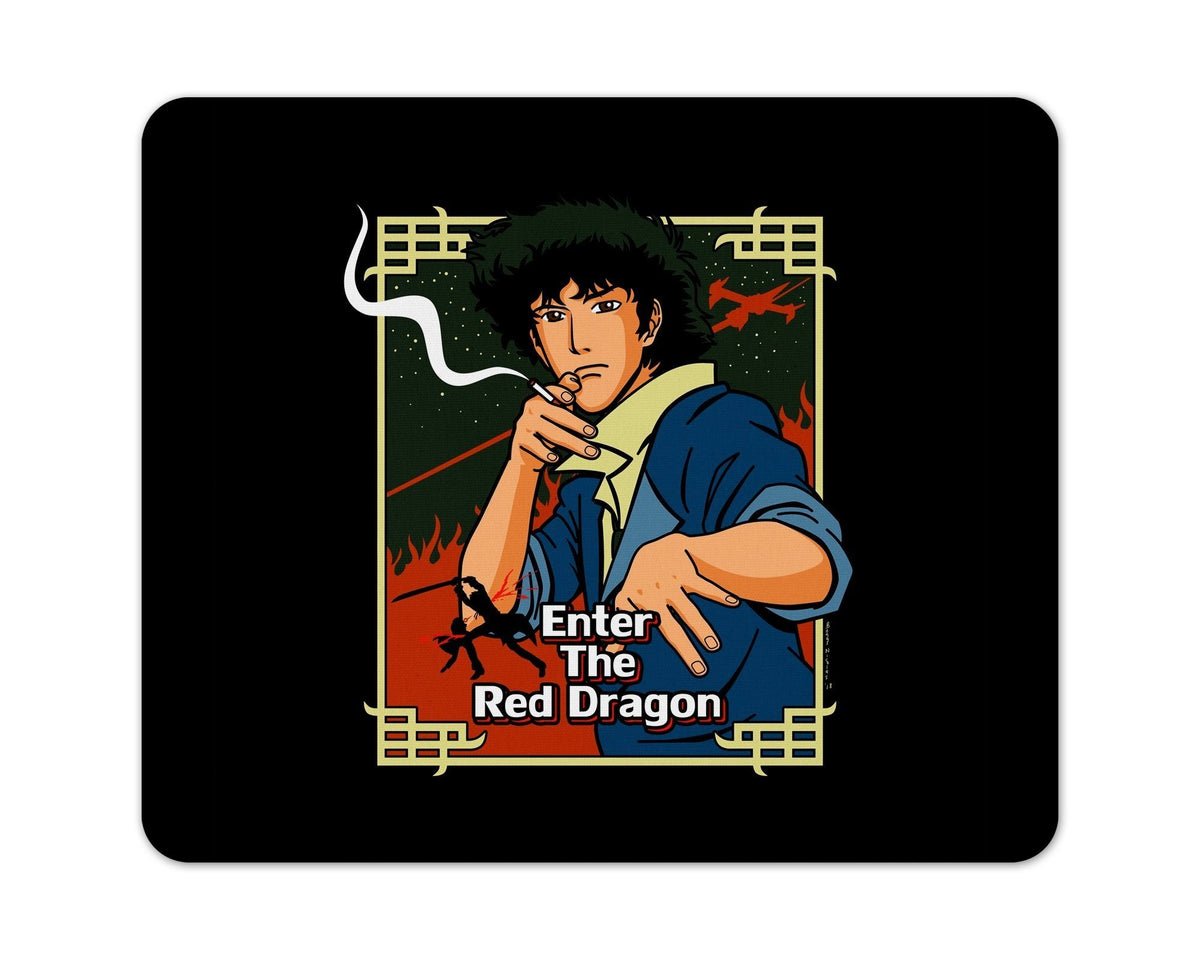 Enter The Red Dragon Mouse Pad - Mouse Pad | Nurd Tyme — Nurdtyme LLC