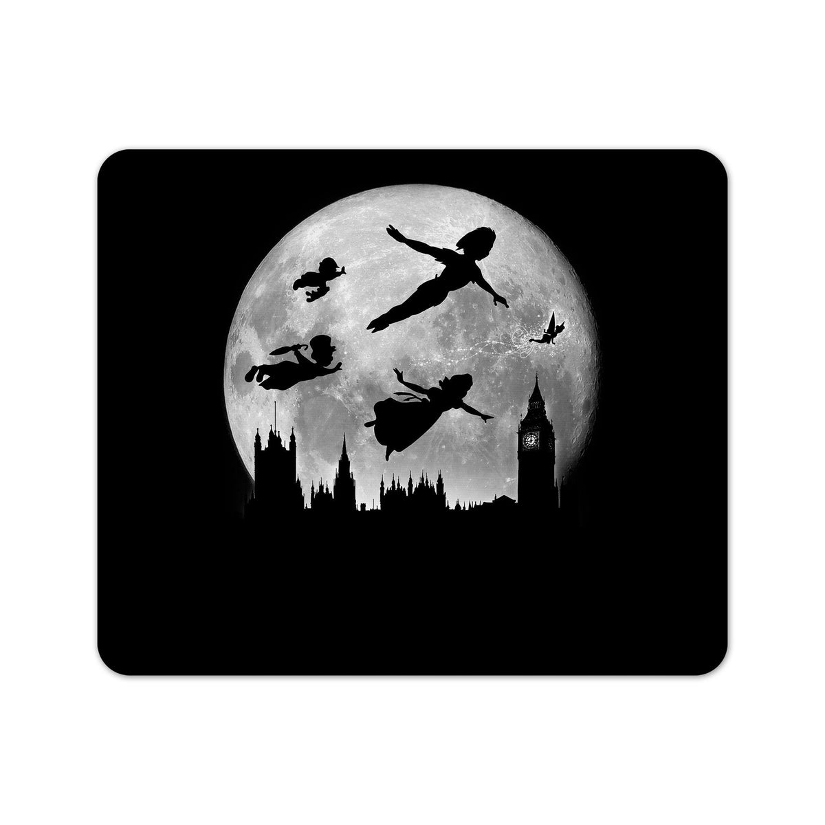 Full Moon Over London Mouse Pad - Mousepad | Nurd Tyme — Nurdtyme LLC