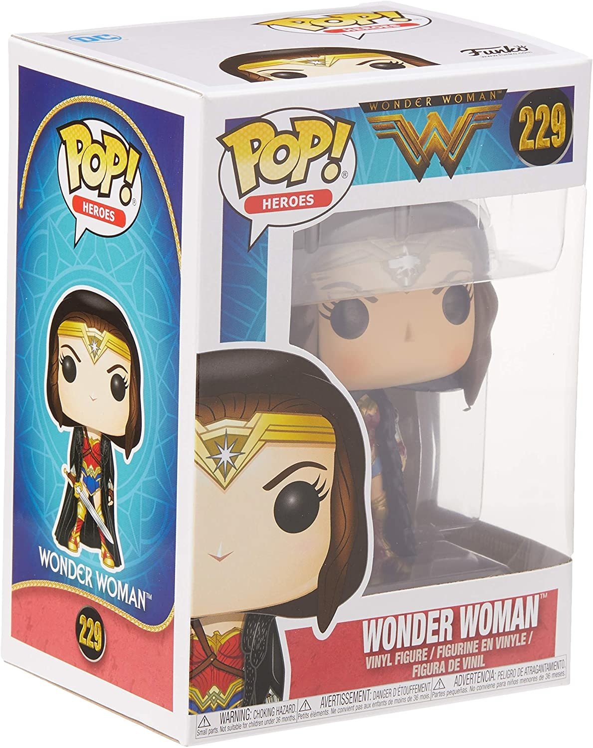 Funko Pop Heroes: Wonder Woman - Cloak Wonder Woman Collectible Vinyl ...
