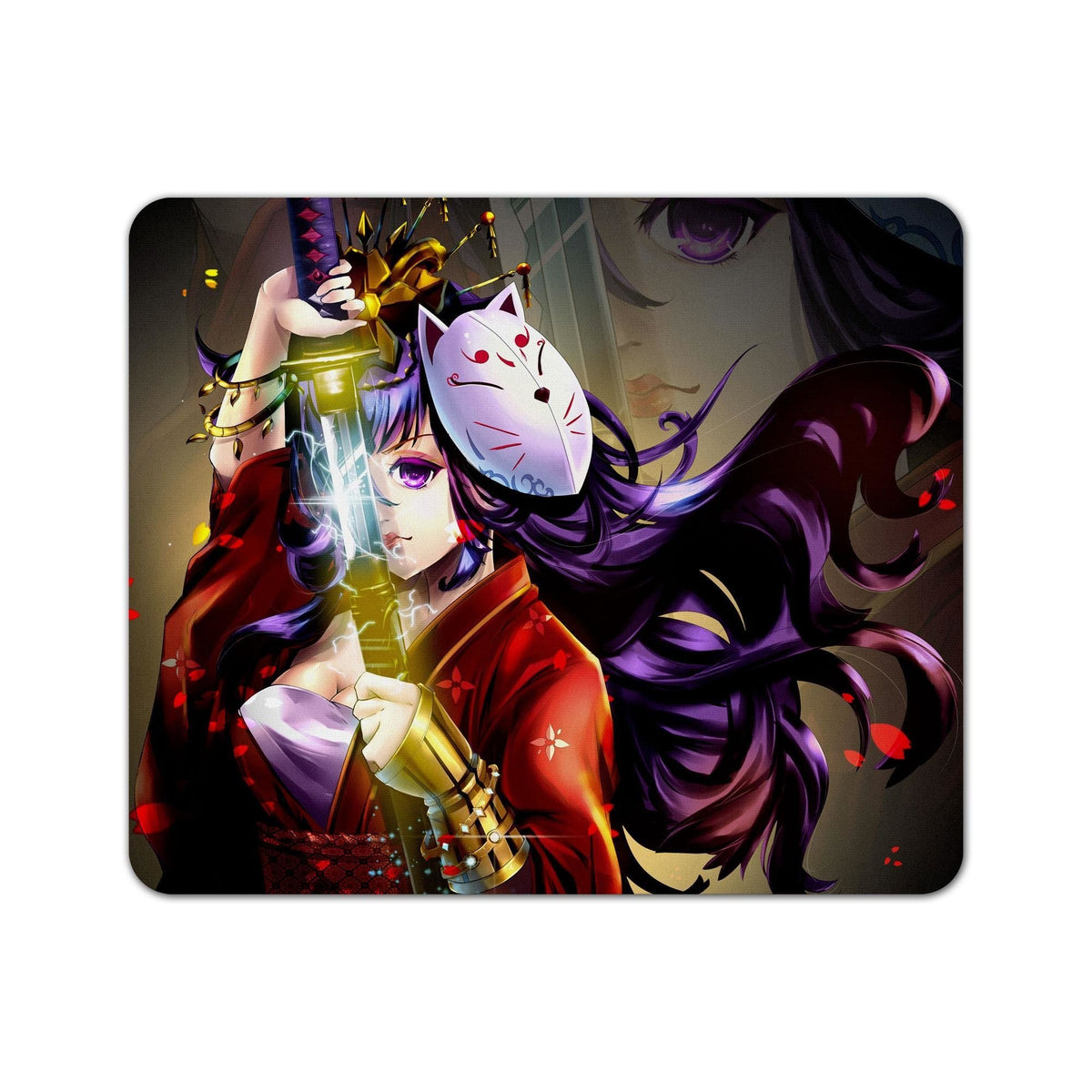 Geisha Samurai Mouse Pad - Mousepad | Nurd Tyme — Nurdtyme LLC