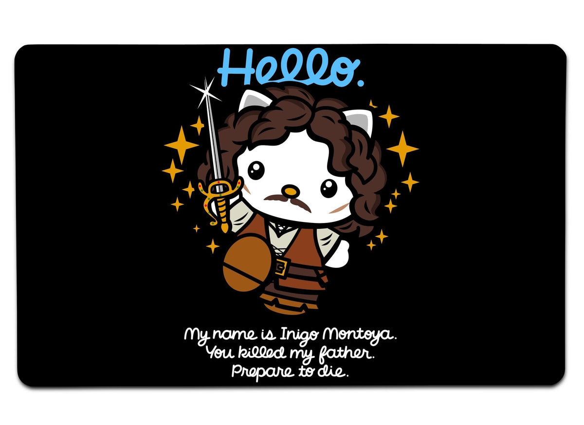 Hello Inigo Large Mouse Pad - Large Mouse Pad | Nurd Tyme — Nurdtyme LLC