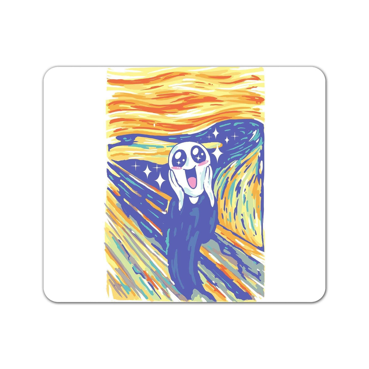 Kawaii Scream Mouse Pad - Mousepad | Nurd Tyme — Nurdtyme LLC