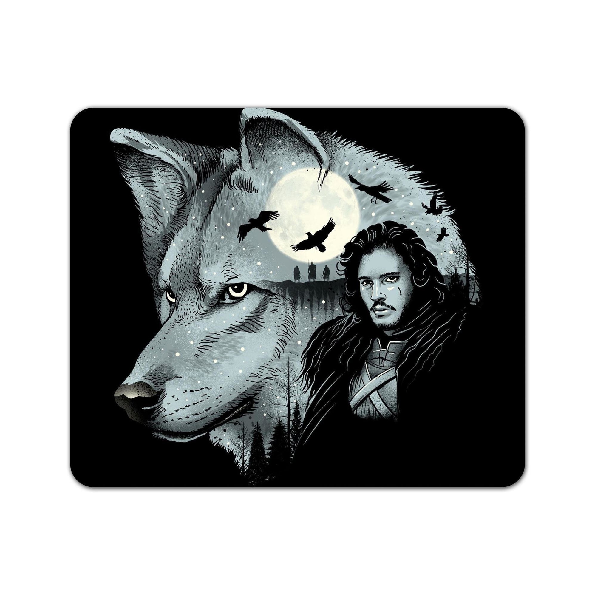 King Of Dire Wolves Mouse Pad - Mousepad | Nurd Tyme — Nurdtyme LLC