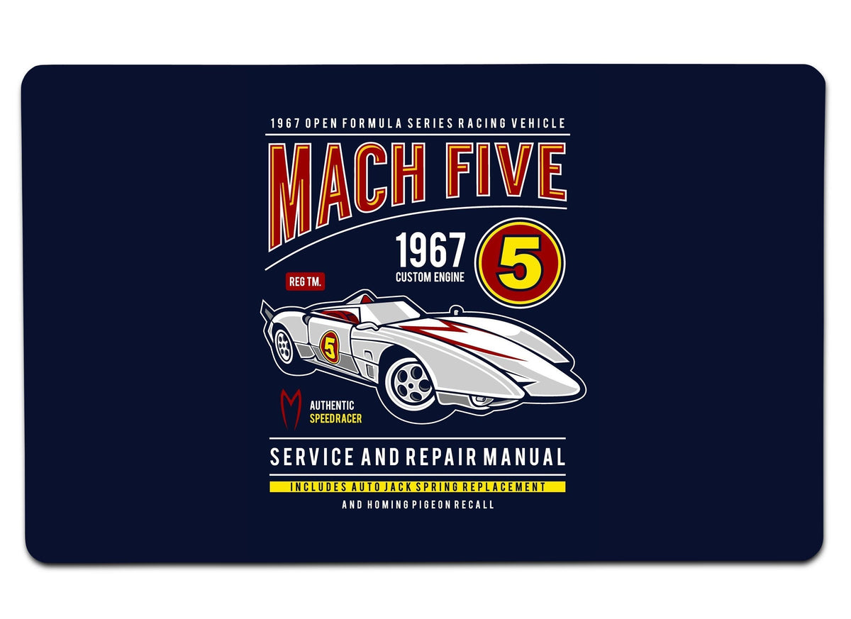 Mach Five Large Mouse Pad - Large Mouse Pad | Nurd Tyme — Nurdtyme LLC