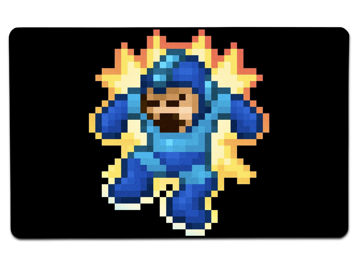 Megaman Ouch Cropped Large Mouse Pad - Large Mouse Pad | Nurd Tyme ...