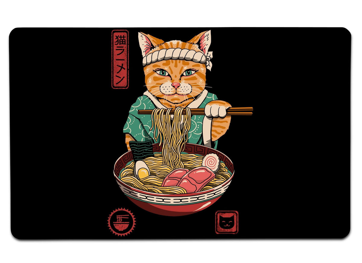Neko Ramen Large Mouse Pad - Large Mouse Pad | Nurd Tyme — Nurdtyme LLC