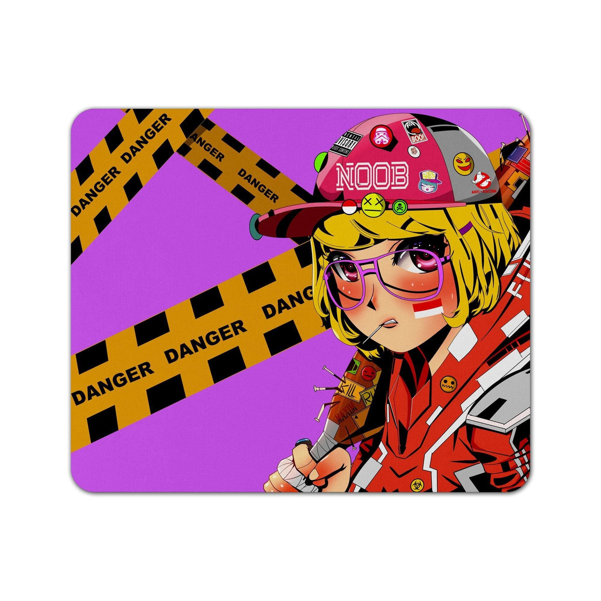 Noob Girl Mouse Pad - Mousepad | Nurd Tyme — Nurdtyme LLC