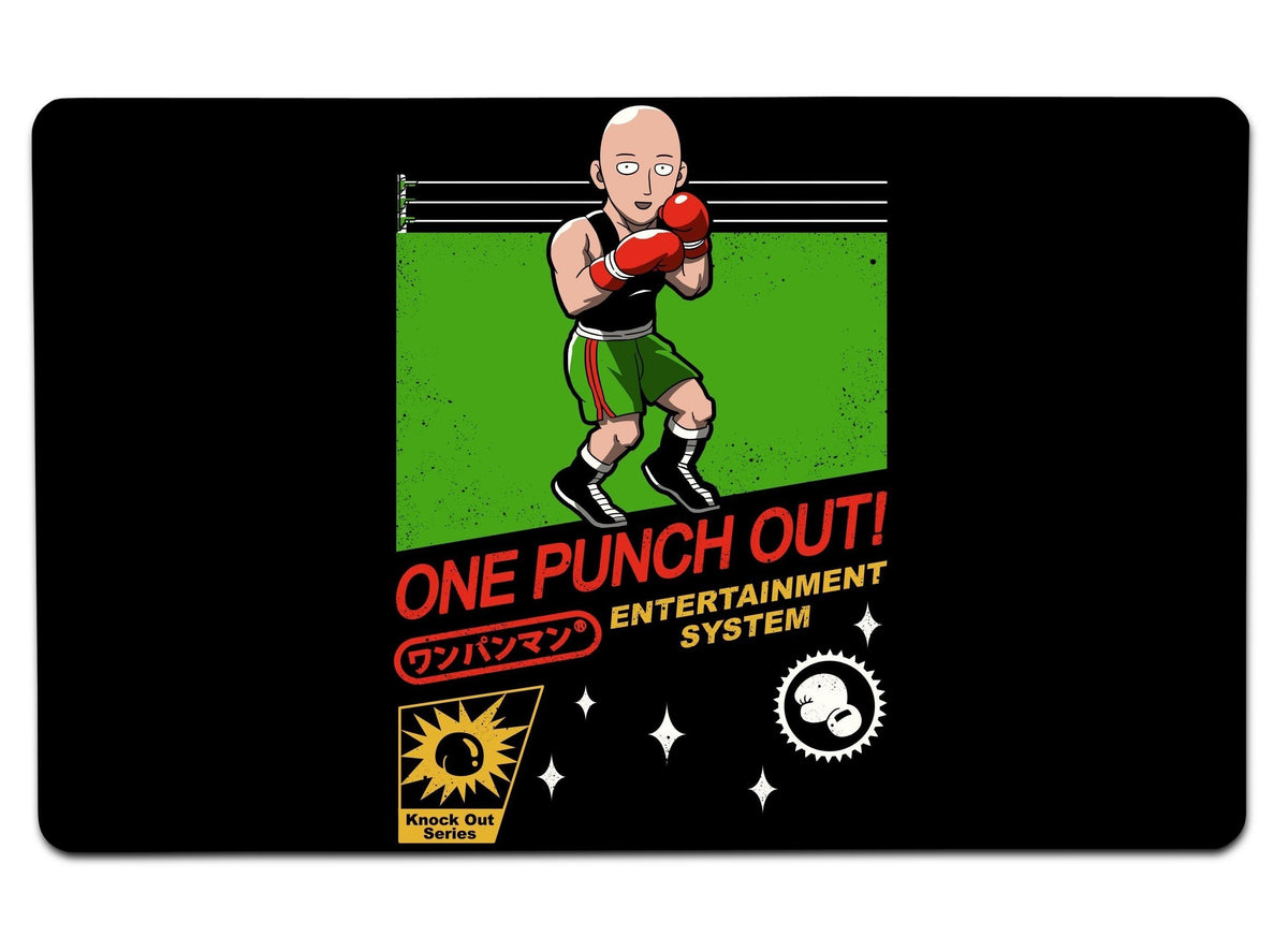 One Punch Out Large Mouse Pad - Large Mouse Pad | Nurd Tyme — Nurdtyme LLC