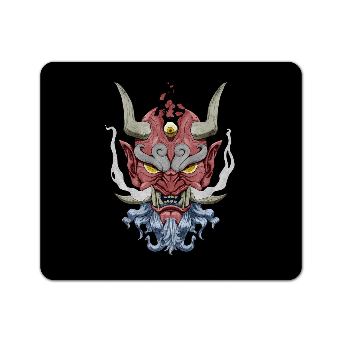 Oni Mask Mouse Pad - Mousepad | Nurd Tyme — Nurdtyme LLC