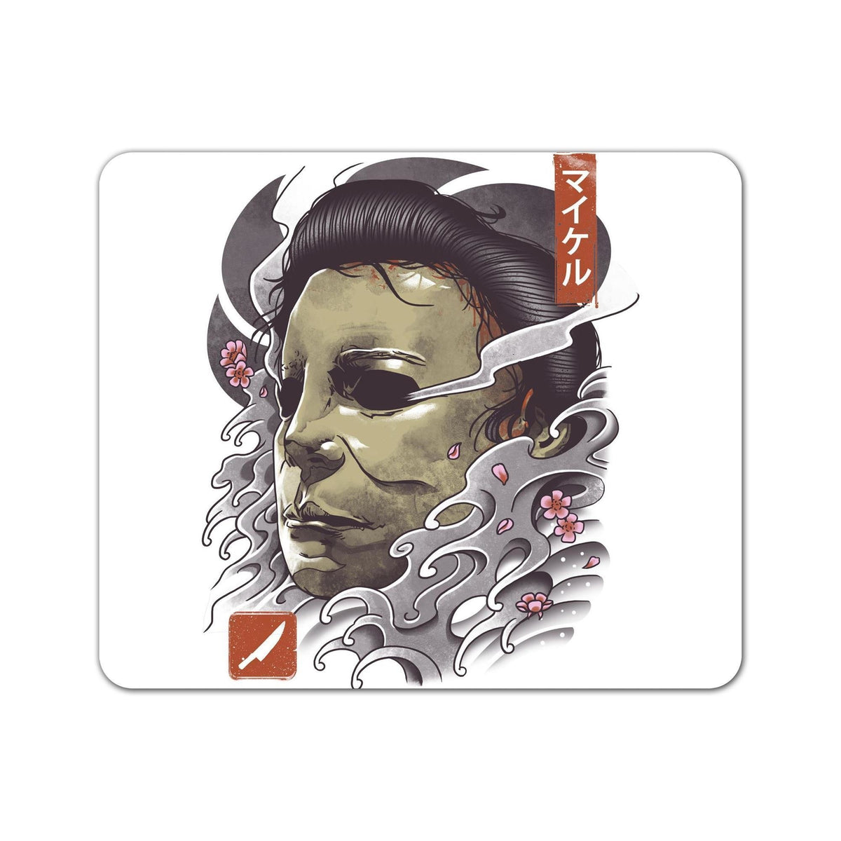 Oni Slasher Mask Mouse Pad - Mousepad | Nurd Tyme — Nurdtyme LLC