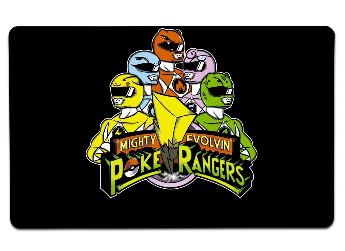 Poke Rangers Large Mouse Pad - Large Mouse Pad | Nurd Tyme — Nurdtyme LLC