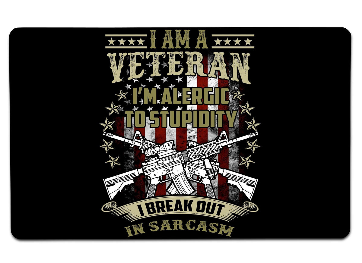 Pro Veteran 33 Large Mouse Pad - Large Mouse Pad | Nurd Tyme — Nurdtyme LLC