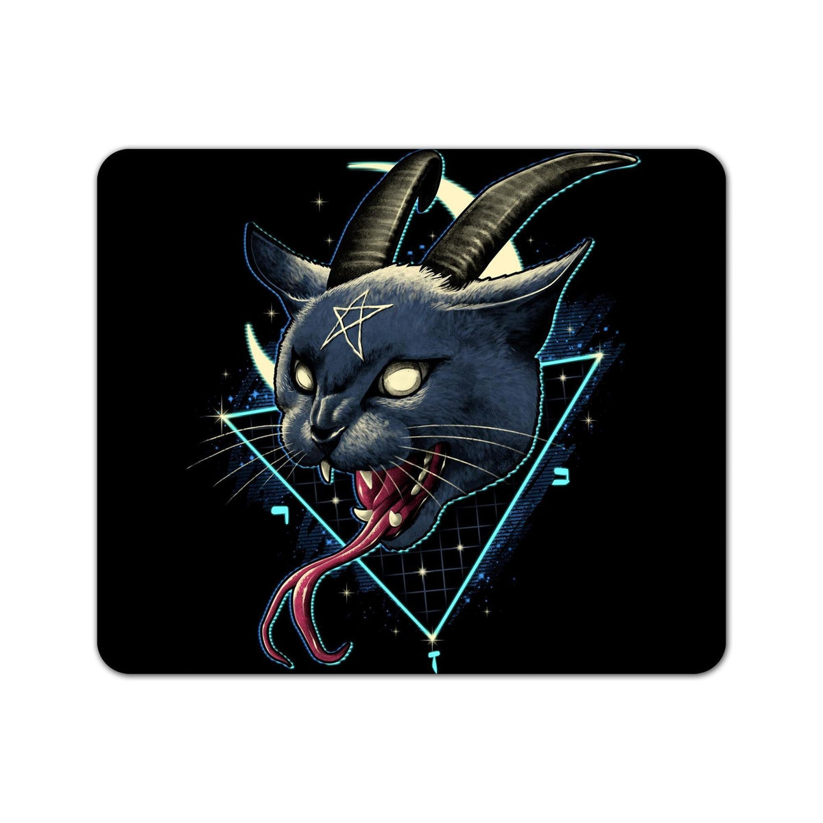 Rad Devil Cat Mouse Pad - Mousepad | Nurd Tyme — Nurdtyme LLC