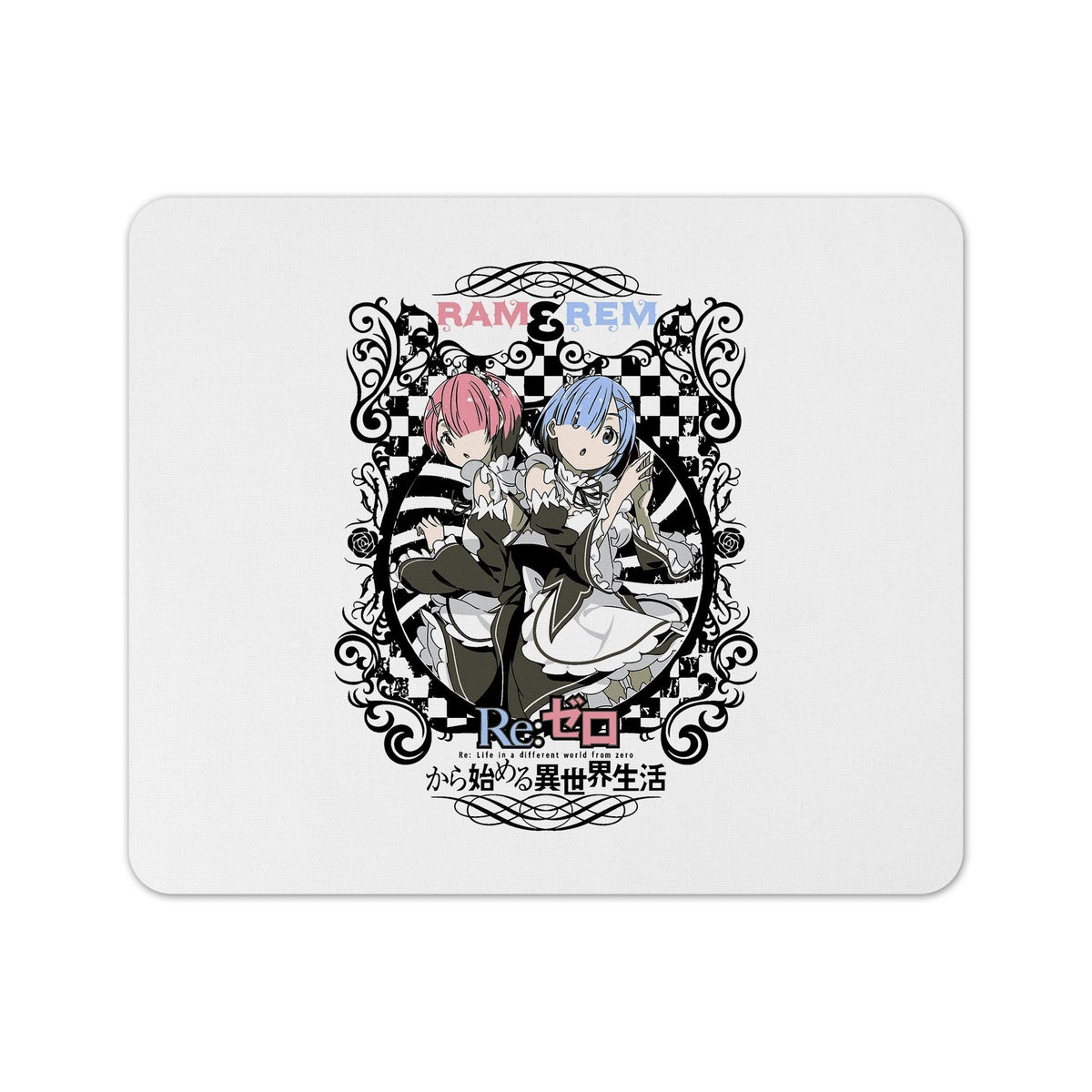 Ram Rem Anime Mouse Pad - Mousepad | Nurd Tyme — Nurdtyme LLC
