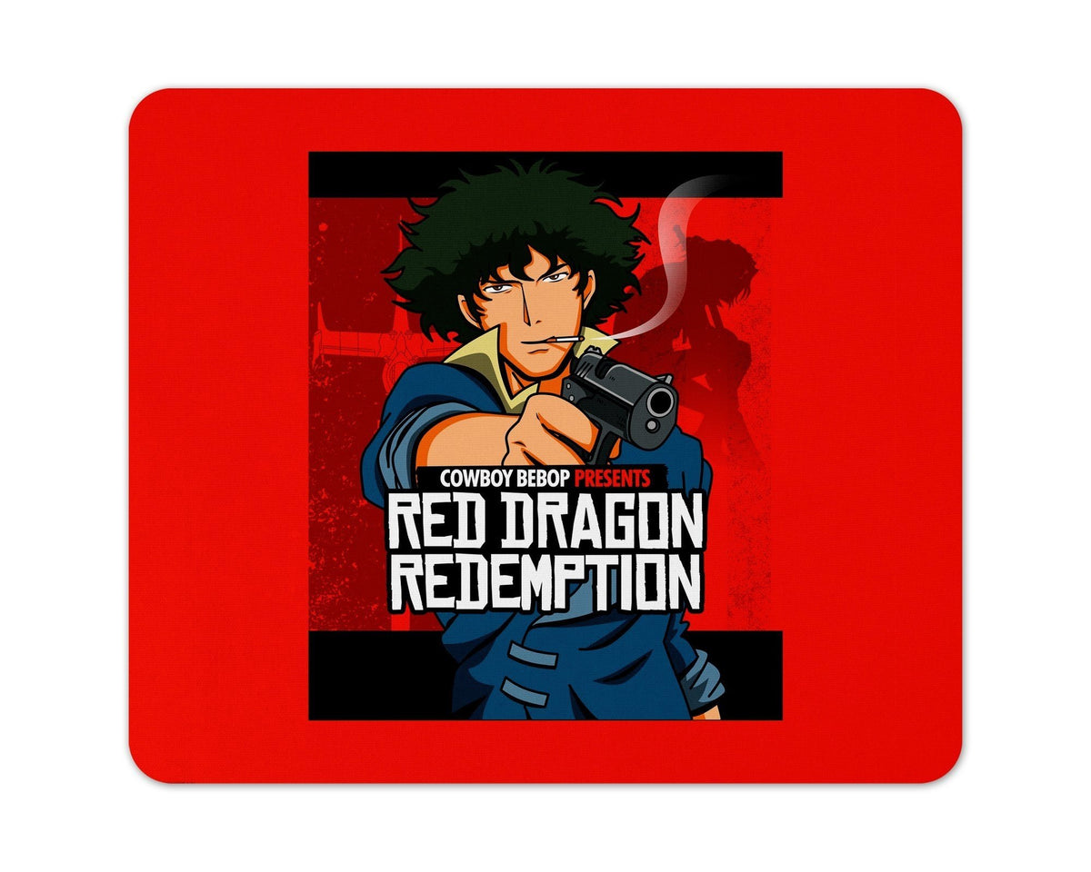 Red Dragon Redemption Mouse Pad - Mouse Pad | Nurd Tyme — Nurdtyme LLC