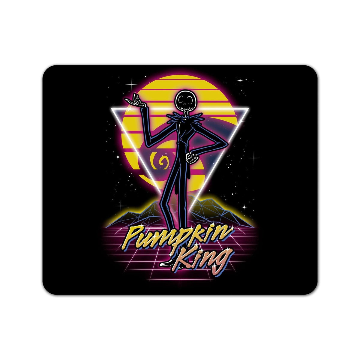 Retro Pumpkin King Mouse Pad - Mousepad | Nurd Tyme — Nurdtyme LLC