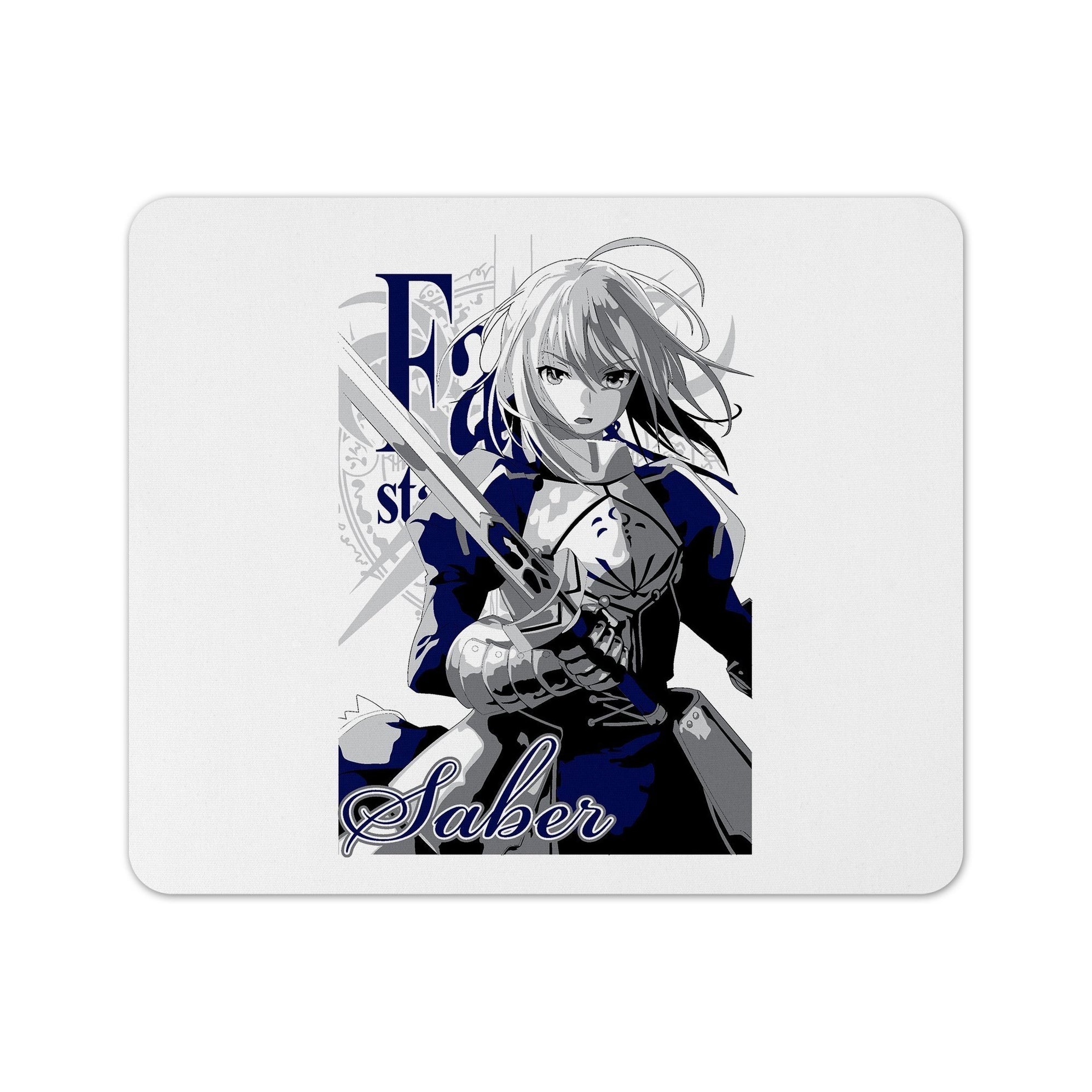Saber Fate Stay Night Anime Mouse Pad - Mousepad | Nurd Tyme — Nurdtyme LLC