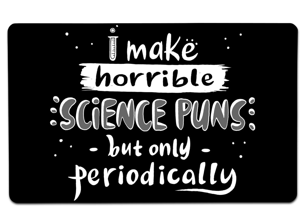 Science Puns Large Mouse Pad - Large Mouse Pad | Nurd Tyme — Nurdtyme LLC