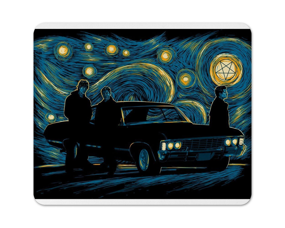 Supernatural Night Mouse Pad - Mousepad | Nurd Tyme — Nurdtyme LLC