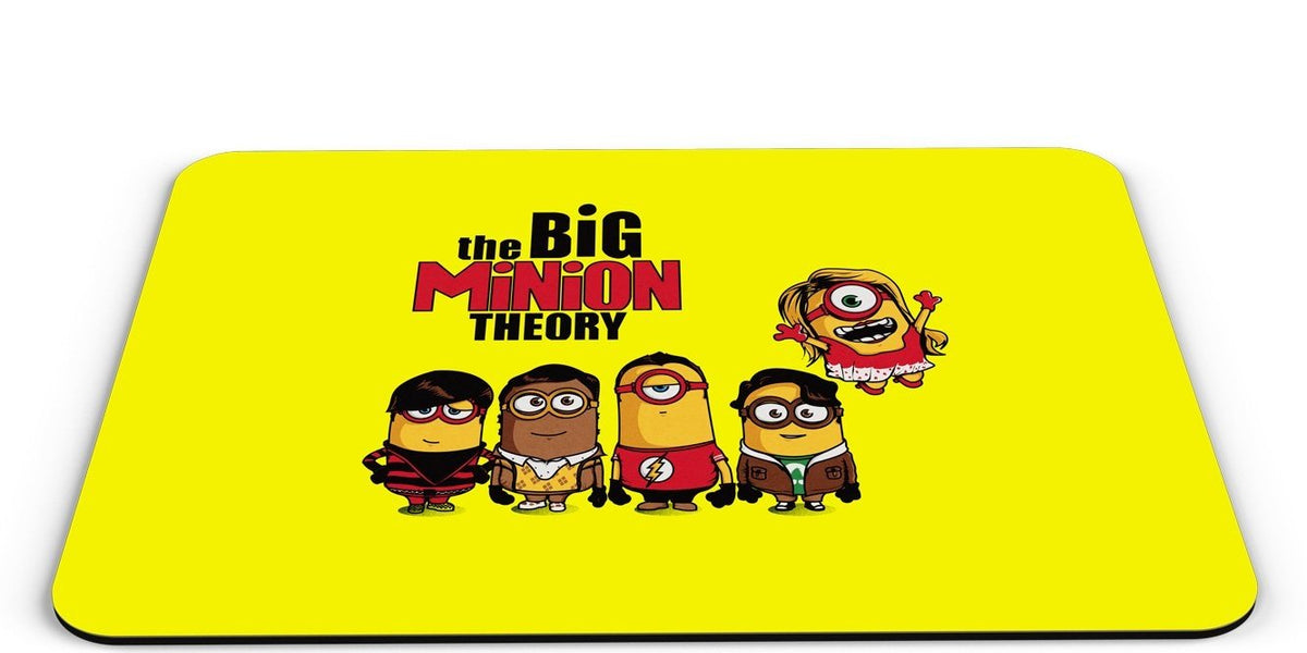 The Big Minion Theory Mouse Pad - Mousepad | Nurd Tyme — Nurdtyme LLC