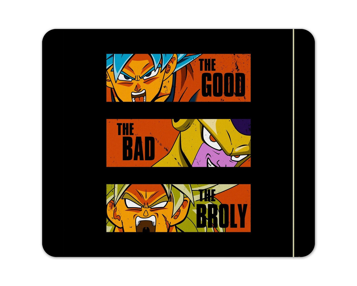 The Good The Bad And The Broly Mouse Pad - Mouse Pad | Nurd Tyme ...