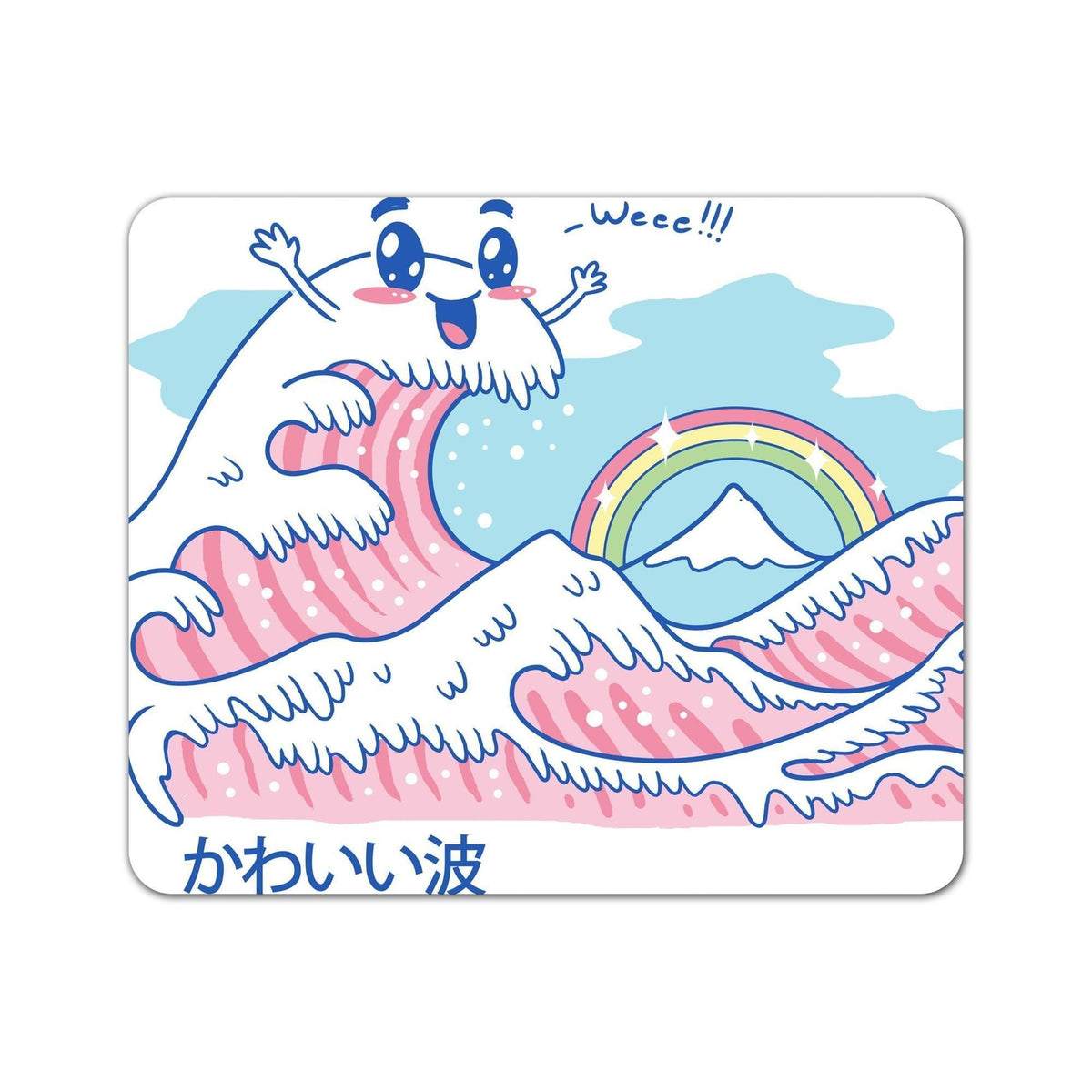 The Great Kawaii Wave Mouse Pad - Mousepad | Nurd Tyme — Nurdtyme LLC