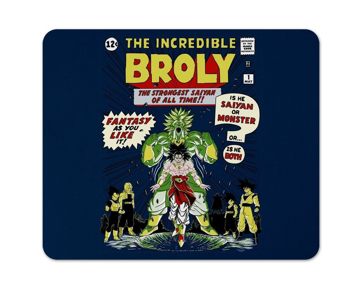 The incredible broly Mouse Pad - Mousepad | Nurd Tyme — Nurdtyme LLC