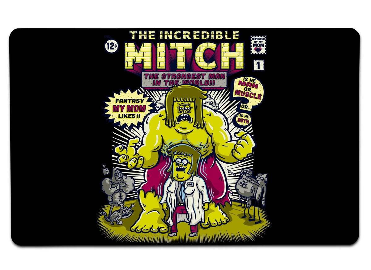 The Incredible Mitch Large Mouse Pad - Large Mouse Pad | Nurd Tyme ...