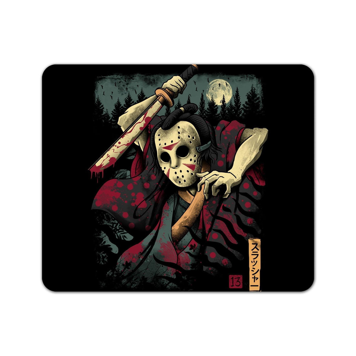 The Samurai Slasher Mouse Pad - Mousepad | Nurd Tyme — Nurdtyme LLC