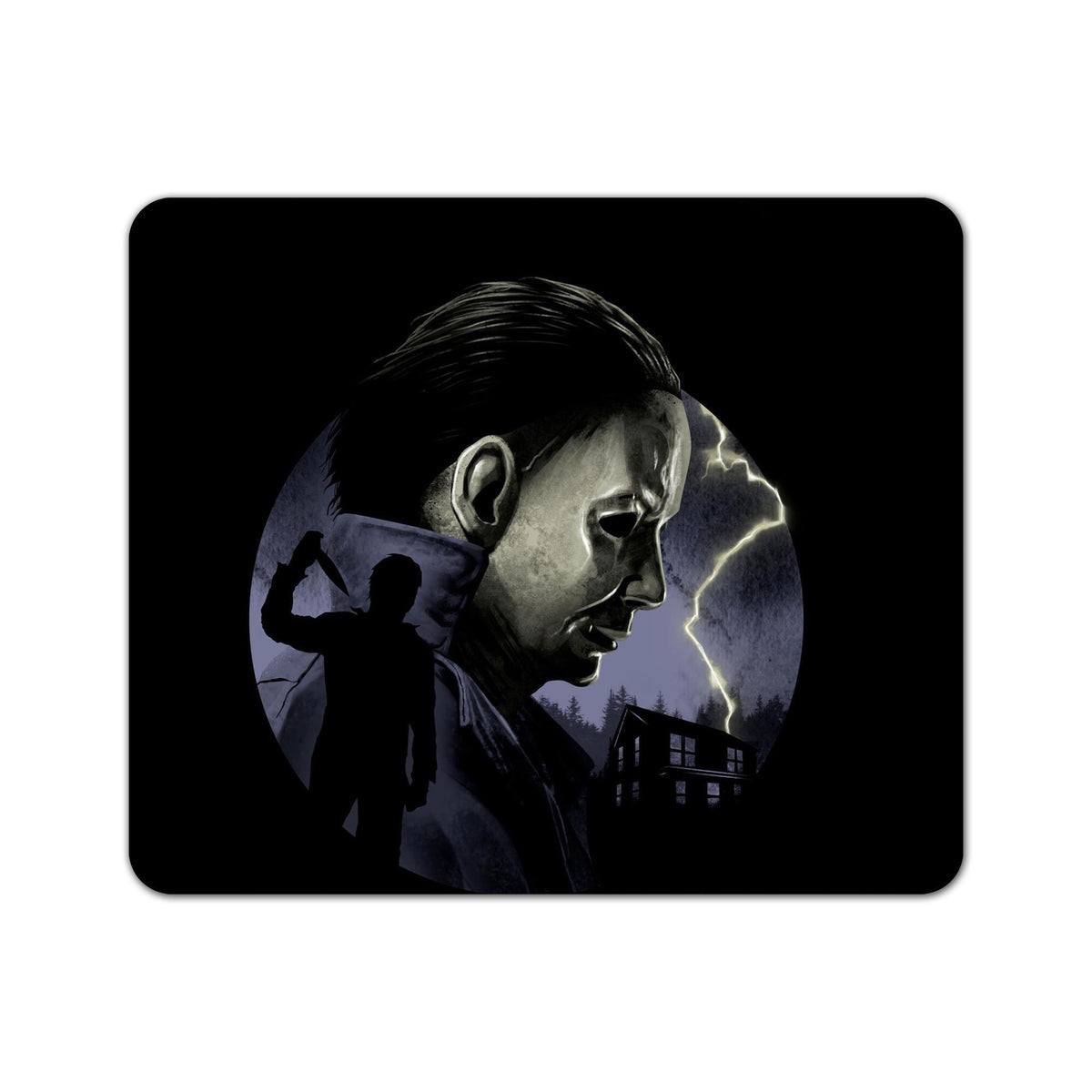 The Shaped Slasher Mouse Pad - Mousepad | Nurd Tyme — Nurdtyme LLC