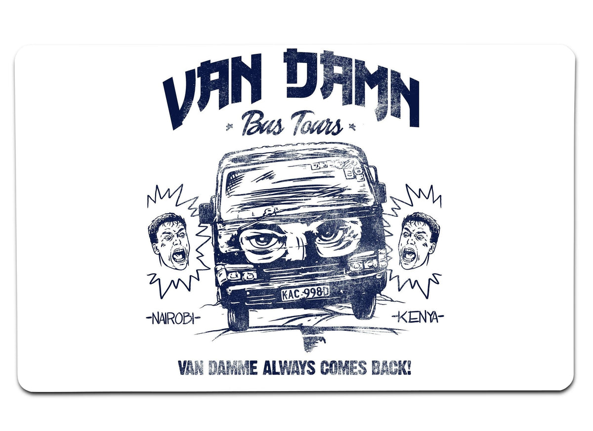 Van Damn Bus Tours Large Mouse Pad - Large Mouse Pad | Nurd Tyme ...